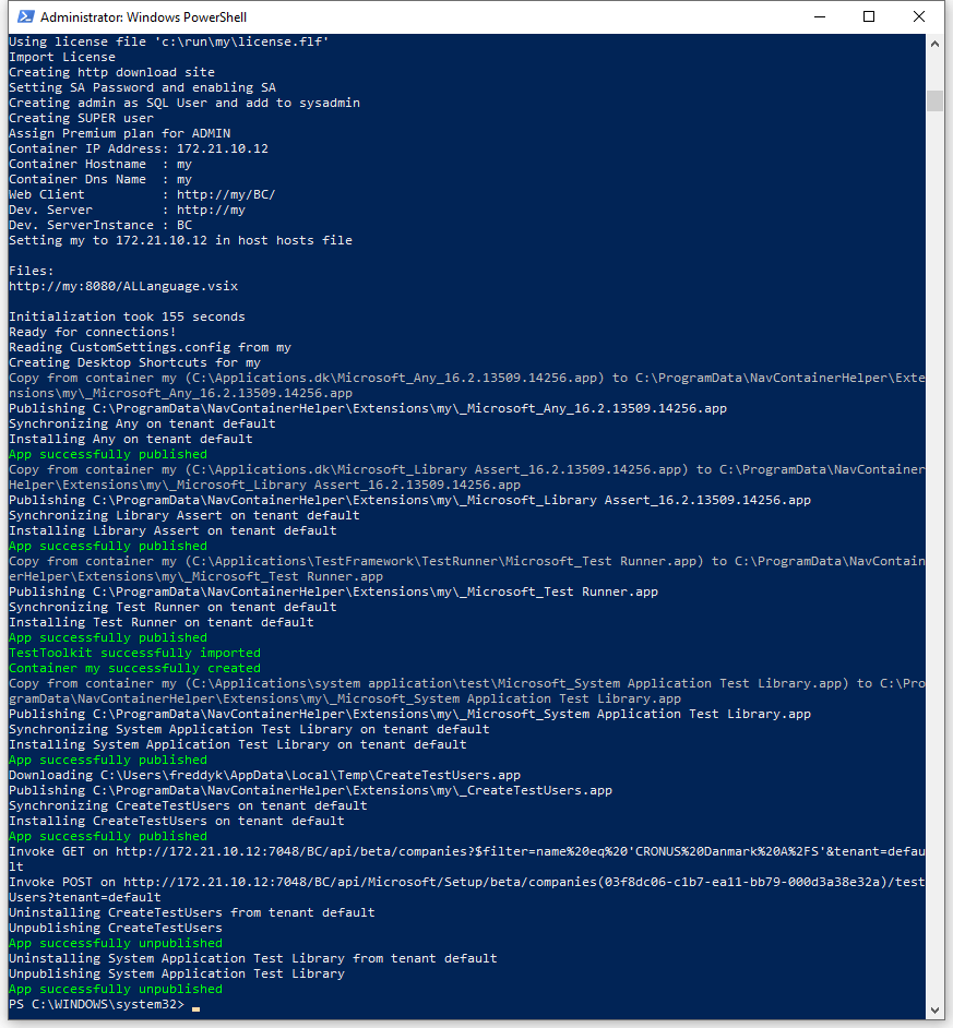 New-BcContainerWizard aka Business Central on Docker script generator… | Freddys blog